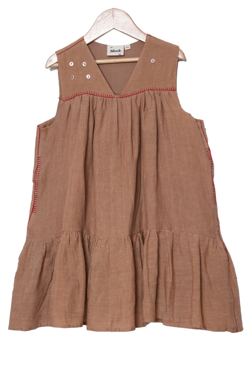 The Block Lab Salted Beige Dress | Macaroni Kids