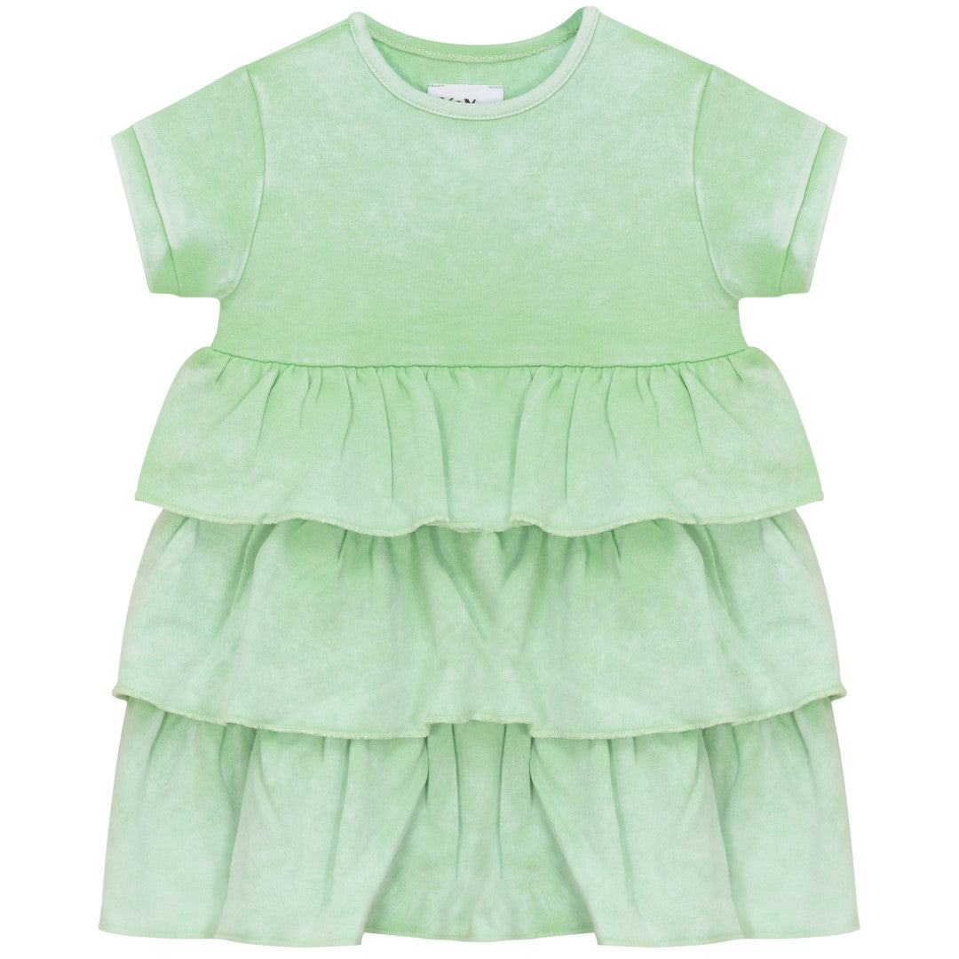 Kix Layered Washed Mint Dress | Macaroni Kids