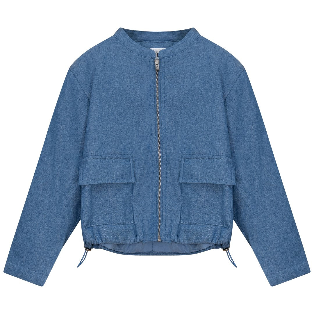 Kix Quilted Bomber Denim Jacket | Macaroni Kids