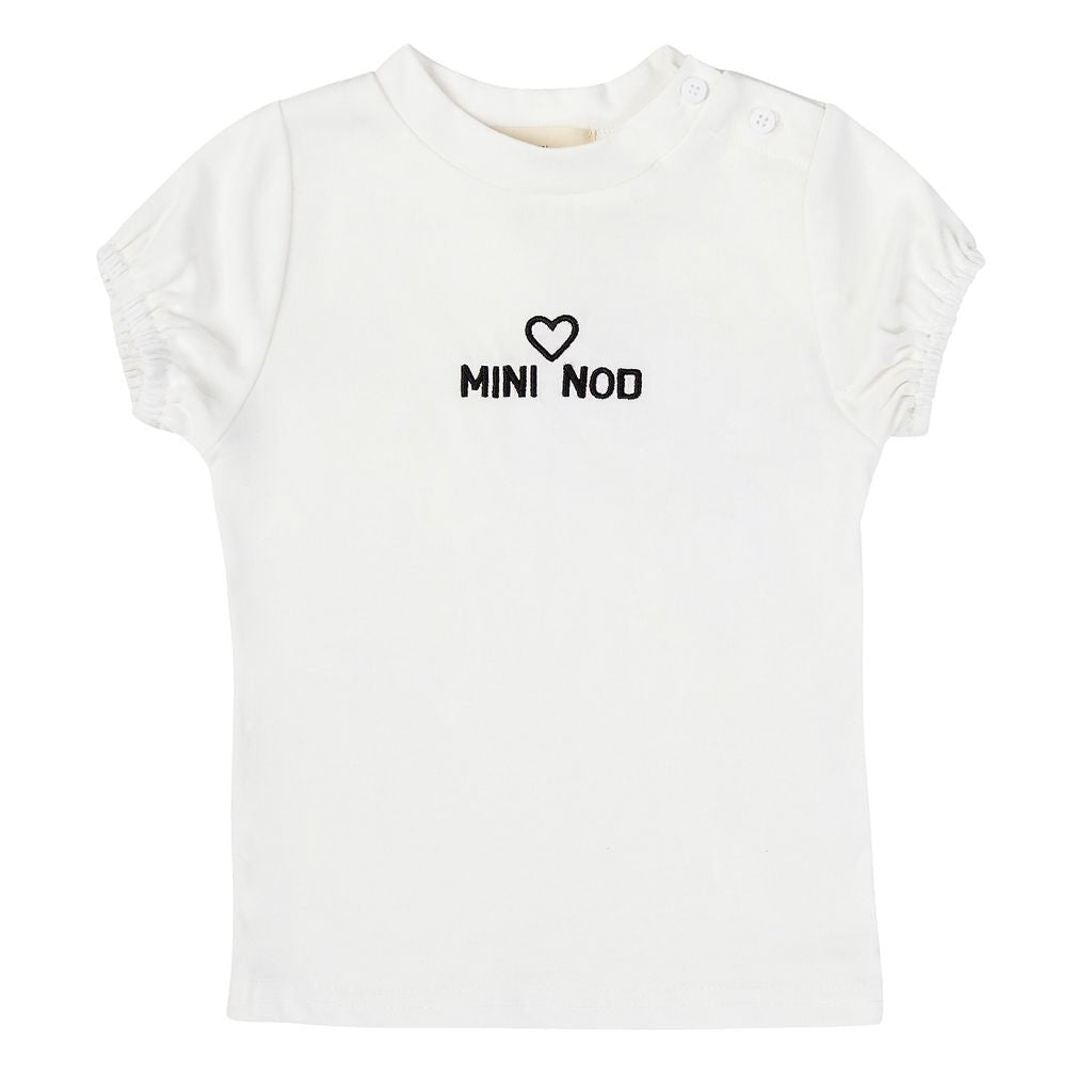 Mini Nod Love Mini Nod Puffed Top White | Macaroni Kids