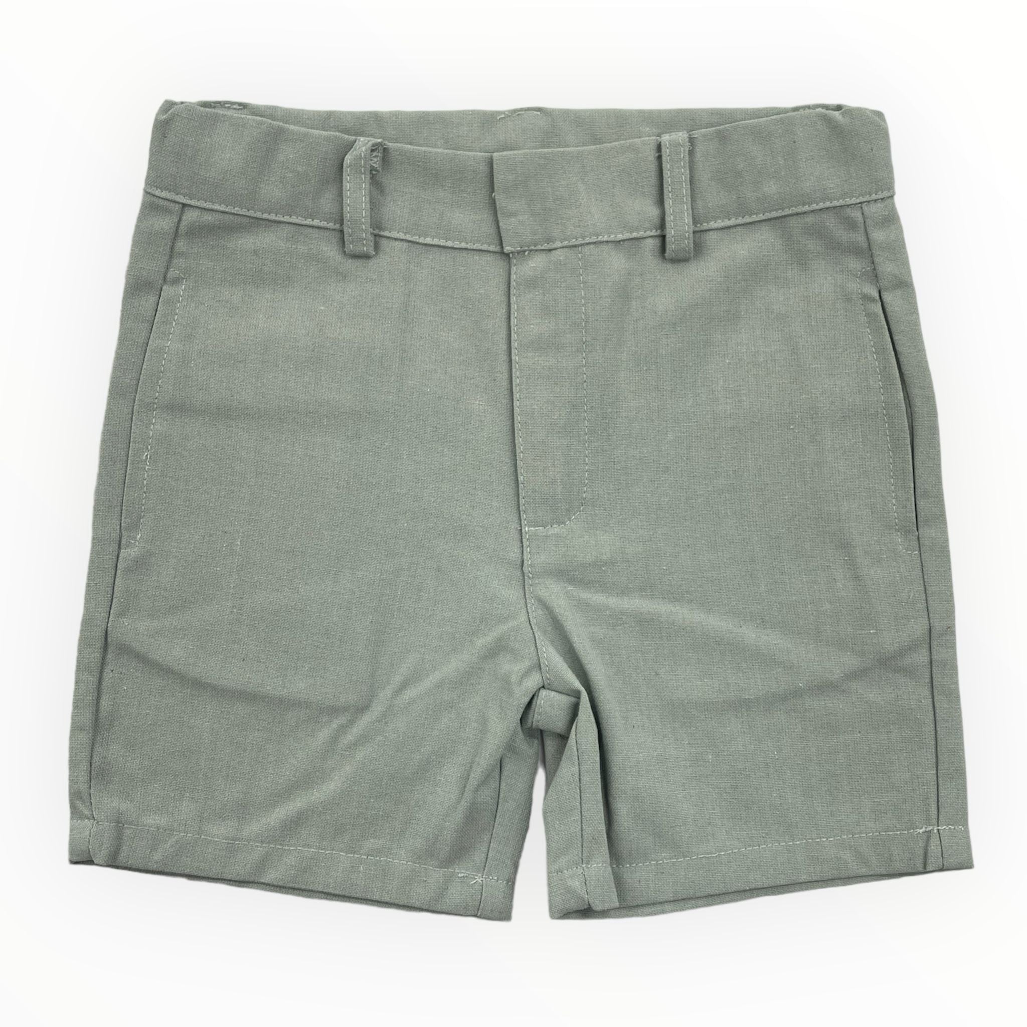Sweet Threads Sage Green Woven Shorts | Macaroni Kids